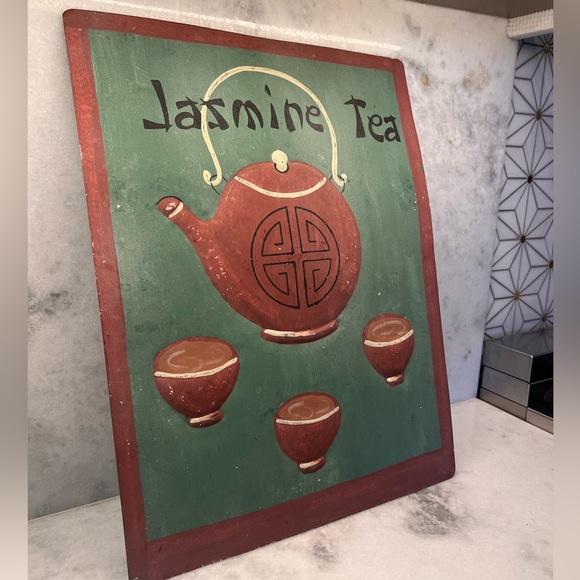 Cost Plus World Market | Accents | Jasmine Tea Metal Decor Sign World ...